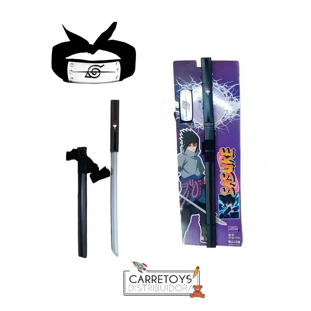 KIT SASUKE BANDANA, KATANA Y CINTURO. PORTA CATANA AJUSTABLE